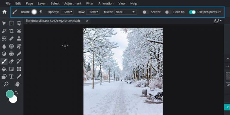 How to Add an Outline Using the Pen Tool in Pixlr?