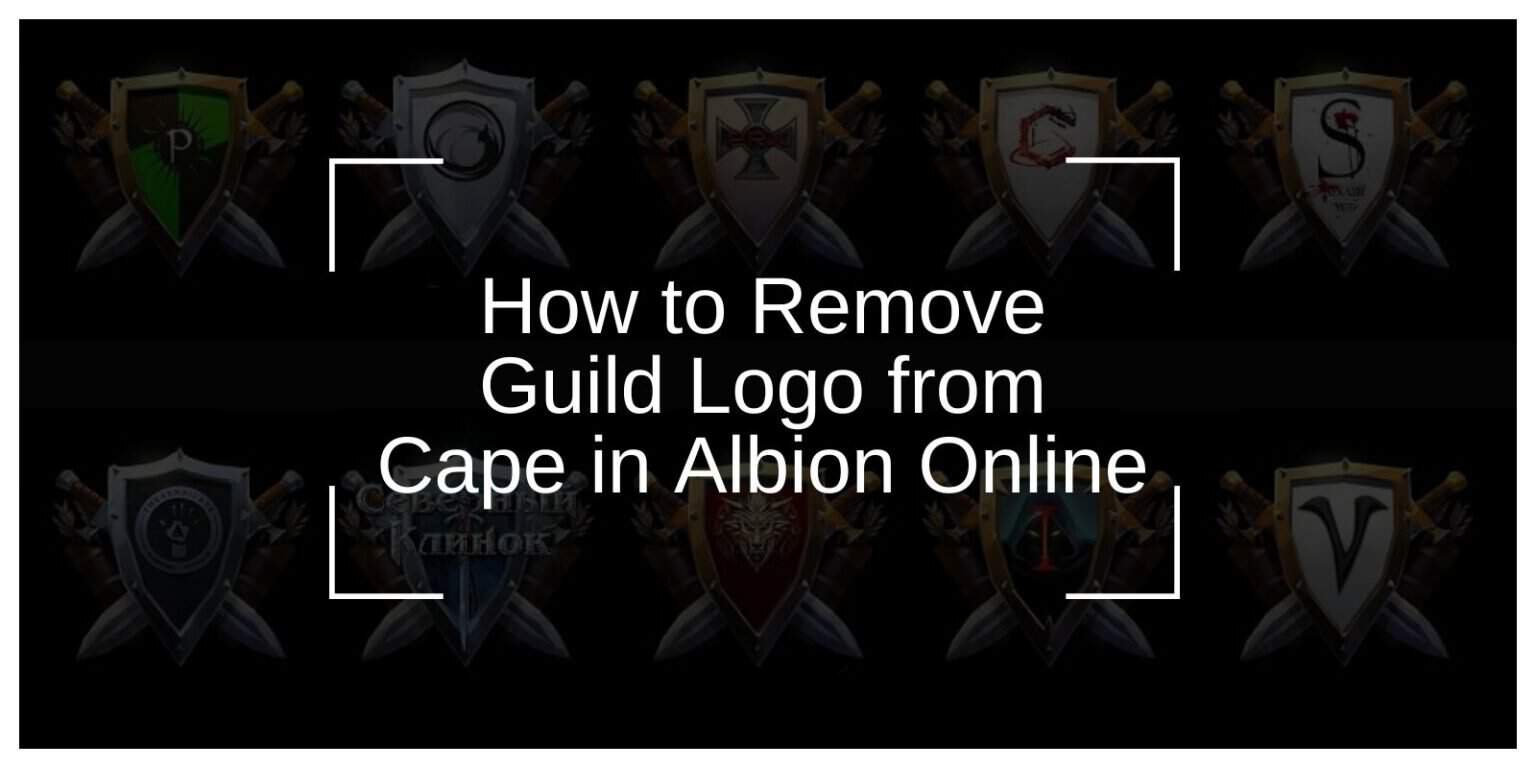 How to Remove Guild Logo from Cape in Albion Online