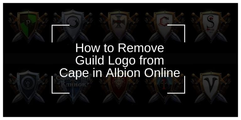 How to Remove Guild Logo from Cape in Albion Online