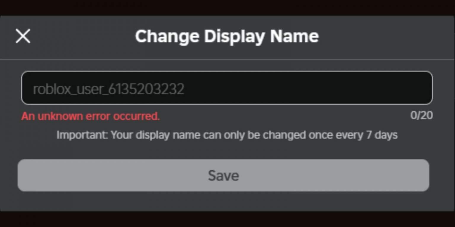 Roblox Display Name Error? Here’s How to Fix It Fast